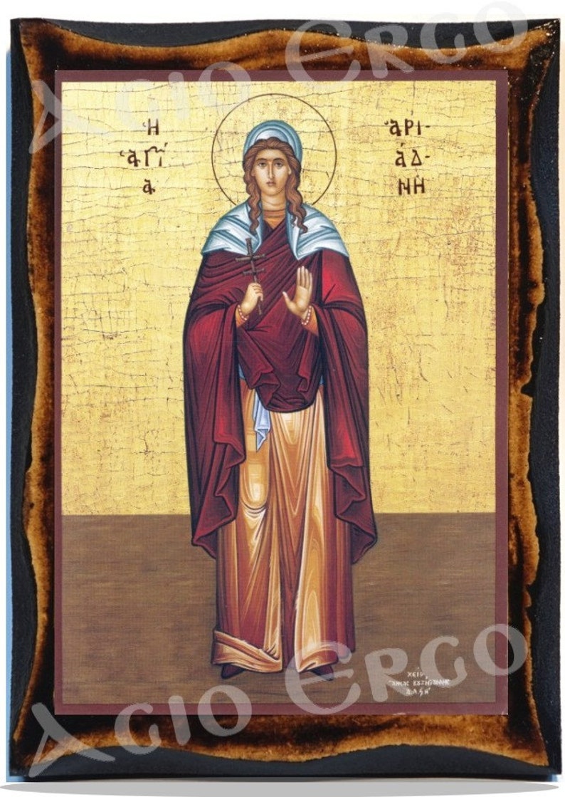 Saint Ariadne of Phrygia Greek Orthodox Byzantine Christian - Etsy