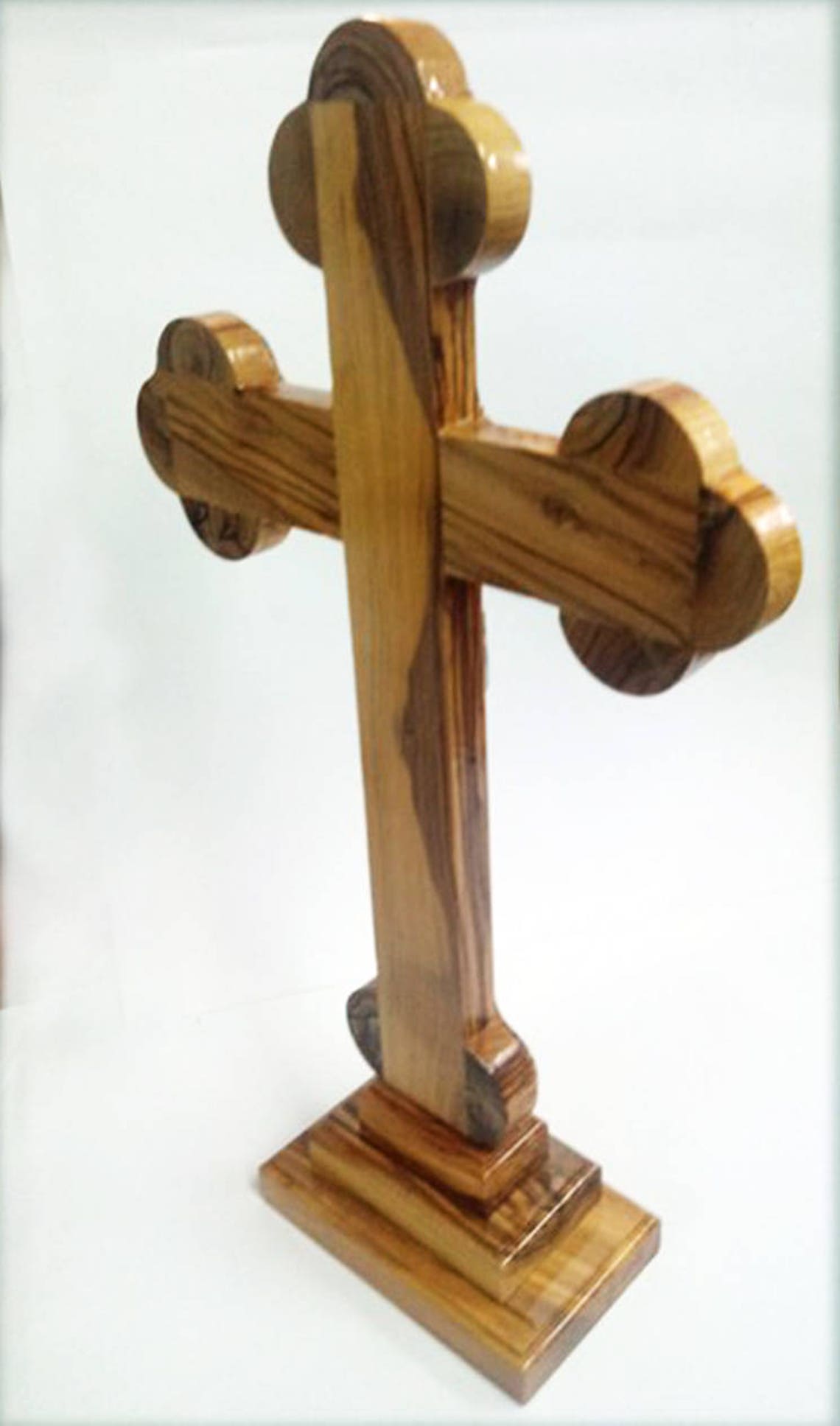 Jerusalem Crucifix Self-adhesive Base olive Wood Crucifix | Etsy