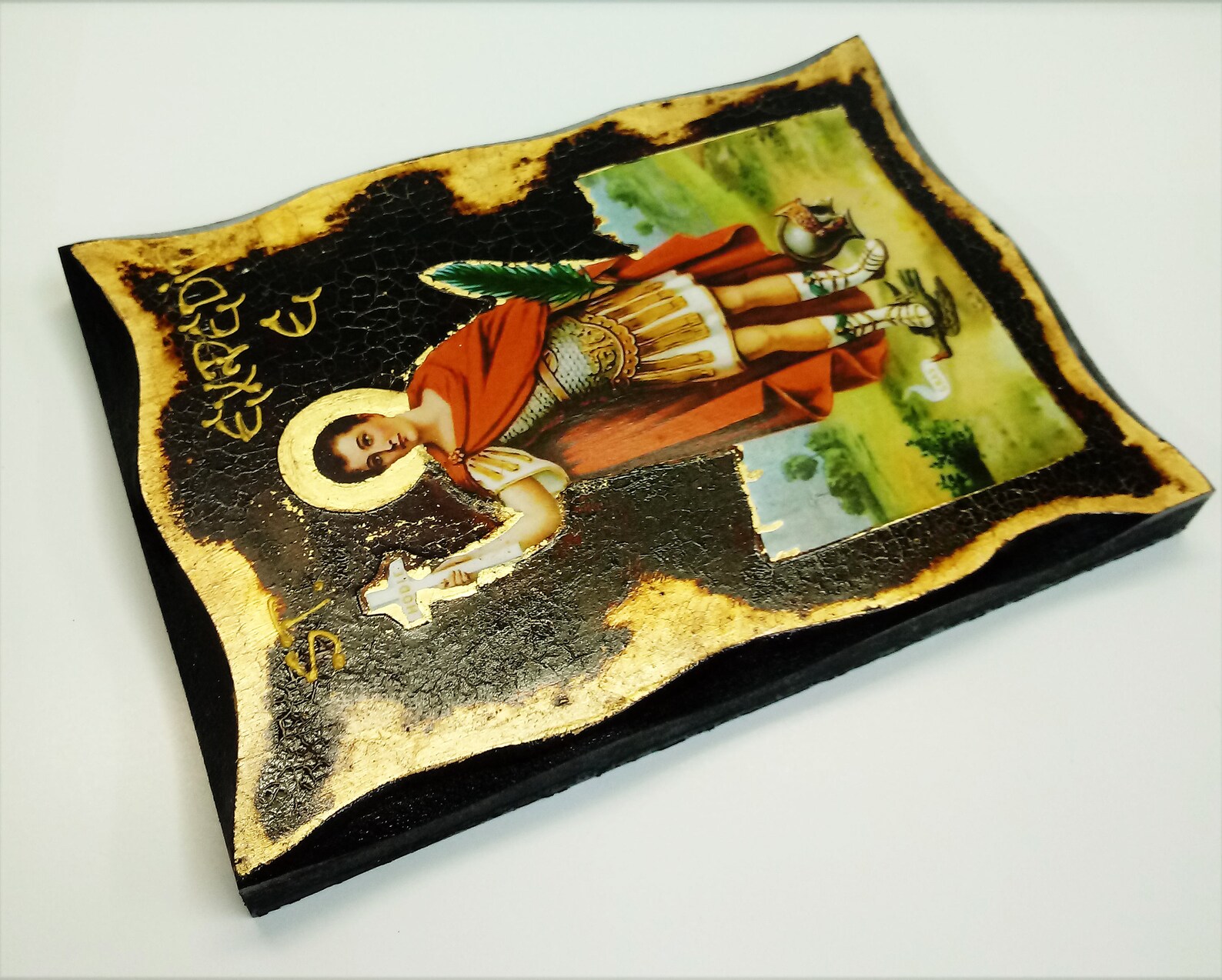 Saint Expedite Martyr Saint Expeditus Handmade Wood Icon on - Etsy