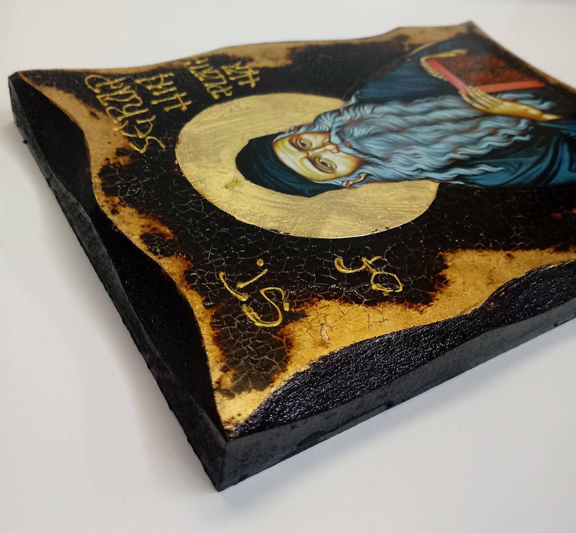 Saint Seraphim Rose of Platina Handmade Wood Icon on Plaque | Etsy