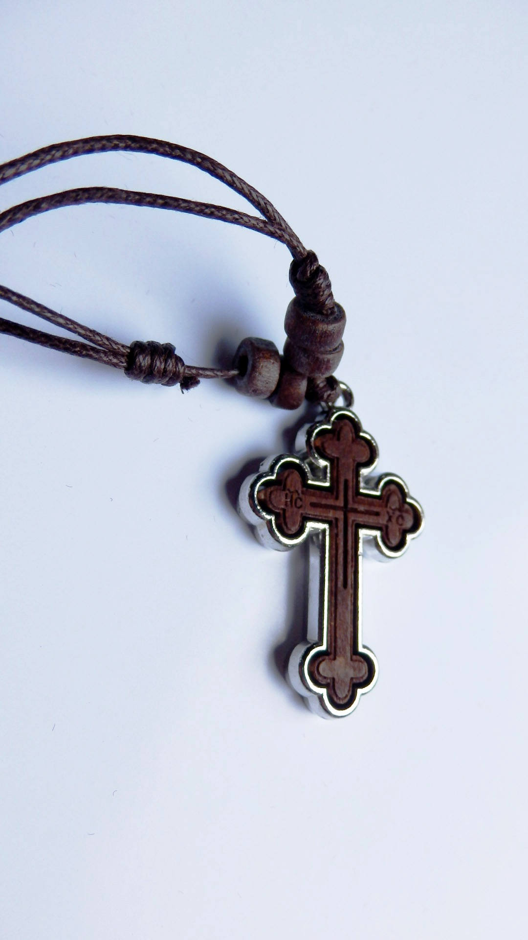 Wooden Neck Cross With Leather Chain-with Holy Anointing Oil - Etsy