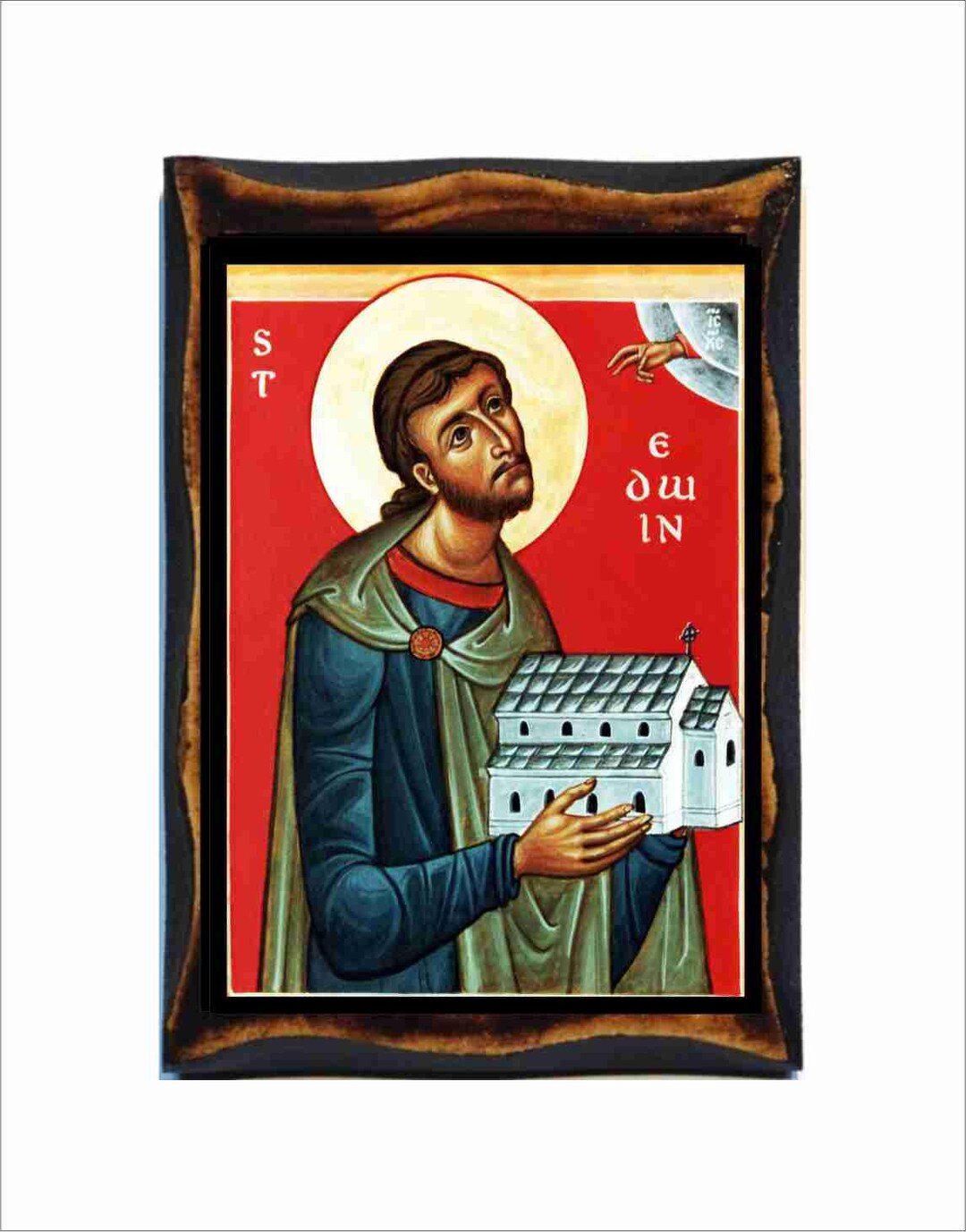Saint Edwin of Northumbria Christian Catholic Icon on Wood - Etsy