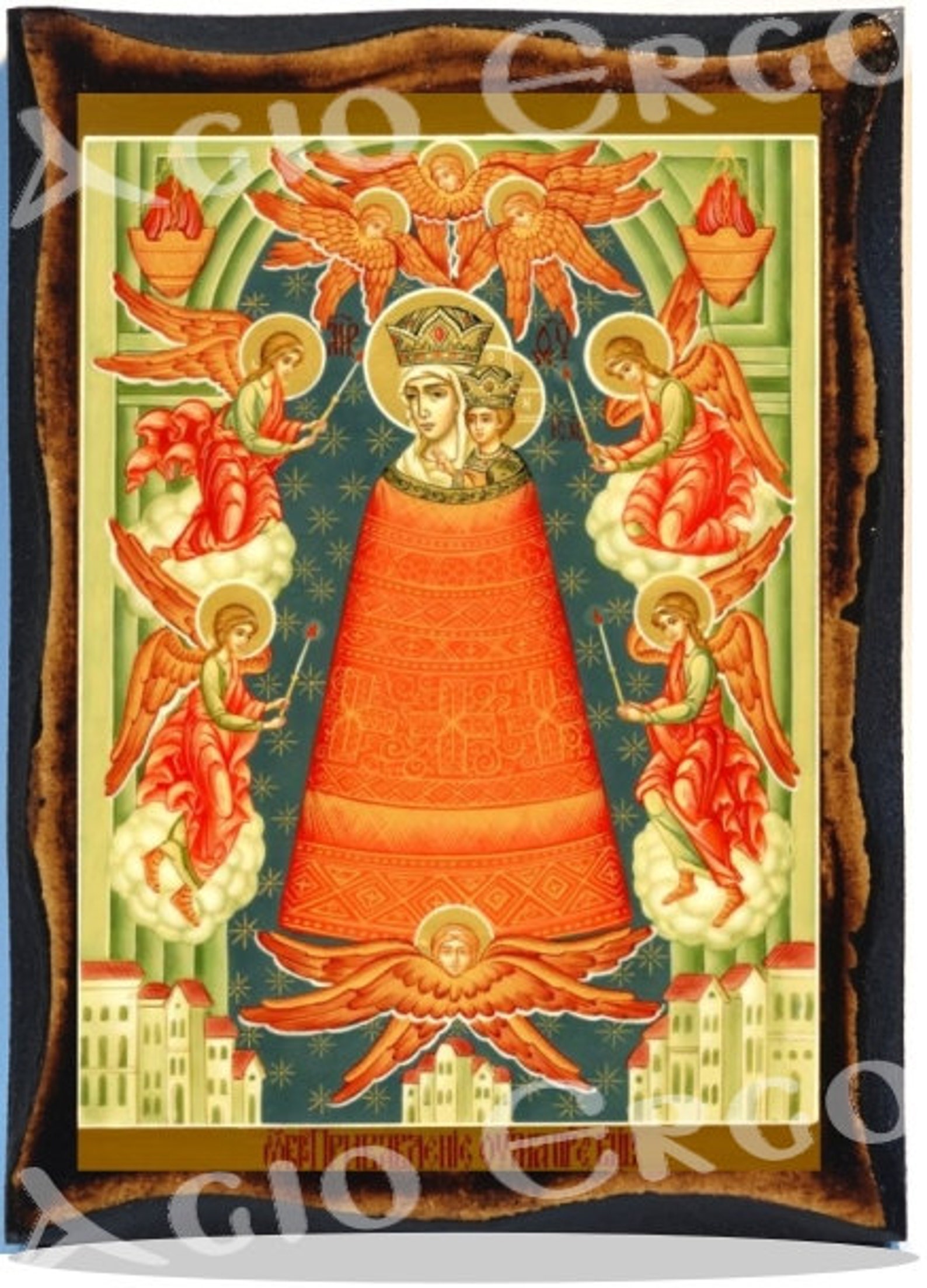 The Virgin Mary Increaser of Wisdom Angels Greek Orthodox - Etsy