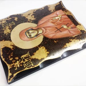 Saint Aquilina Saint Akylina the New Martyr Handmade Wood Icon on ...