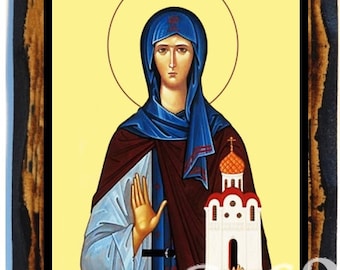 St Angelina Serbia Icon - Etsy