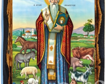 St Modestus Icon - Etsy Canada