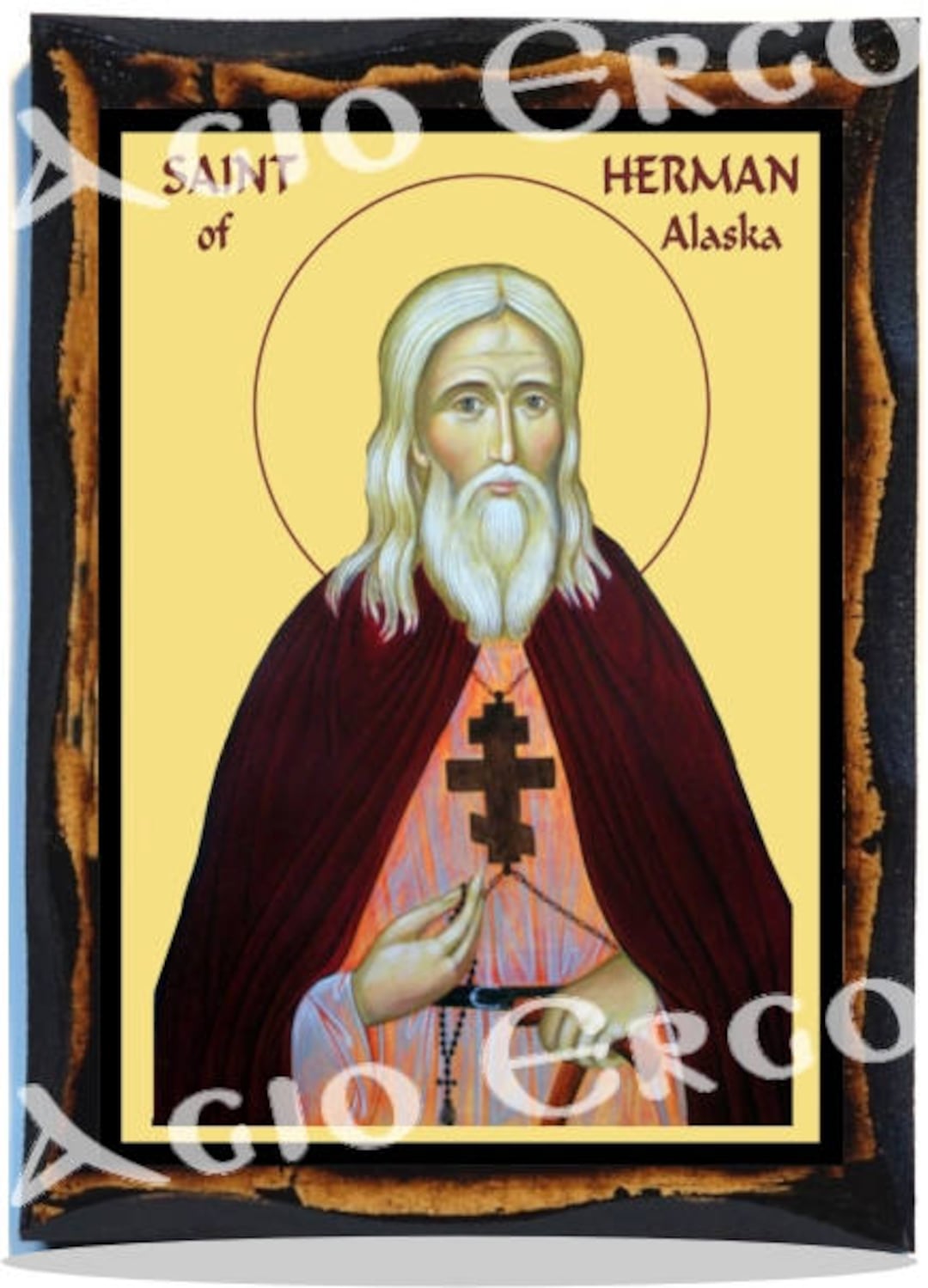 Saint Herman of Alaska Venerable, Wonderworker Greek Orthodox Mount ...