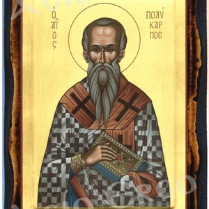 Saint Polykarpos of Smyrne - Martyr, Church Father and Bishop of Smyrna ...