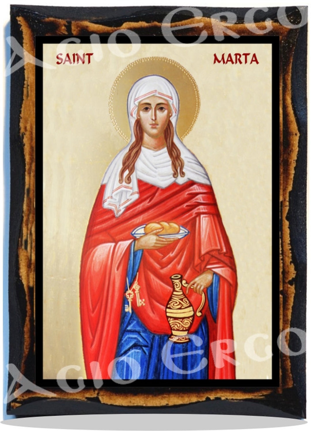 Saint Martha of Bethany Greek Orthodox Russian Mount Athos Byzantine ...