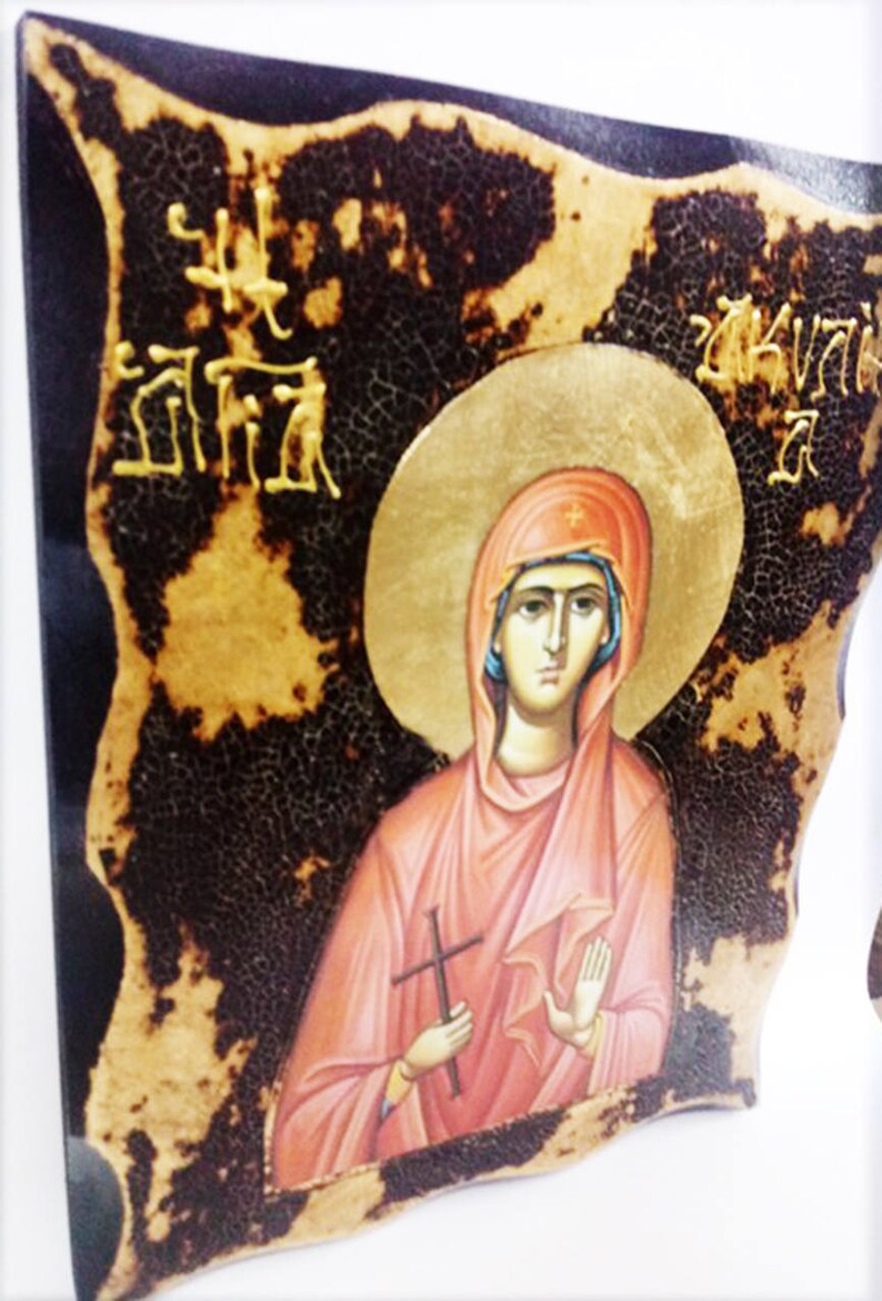 Saint Aquilina Saint Akylina the New Martyr Handmade Wood | Etsy