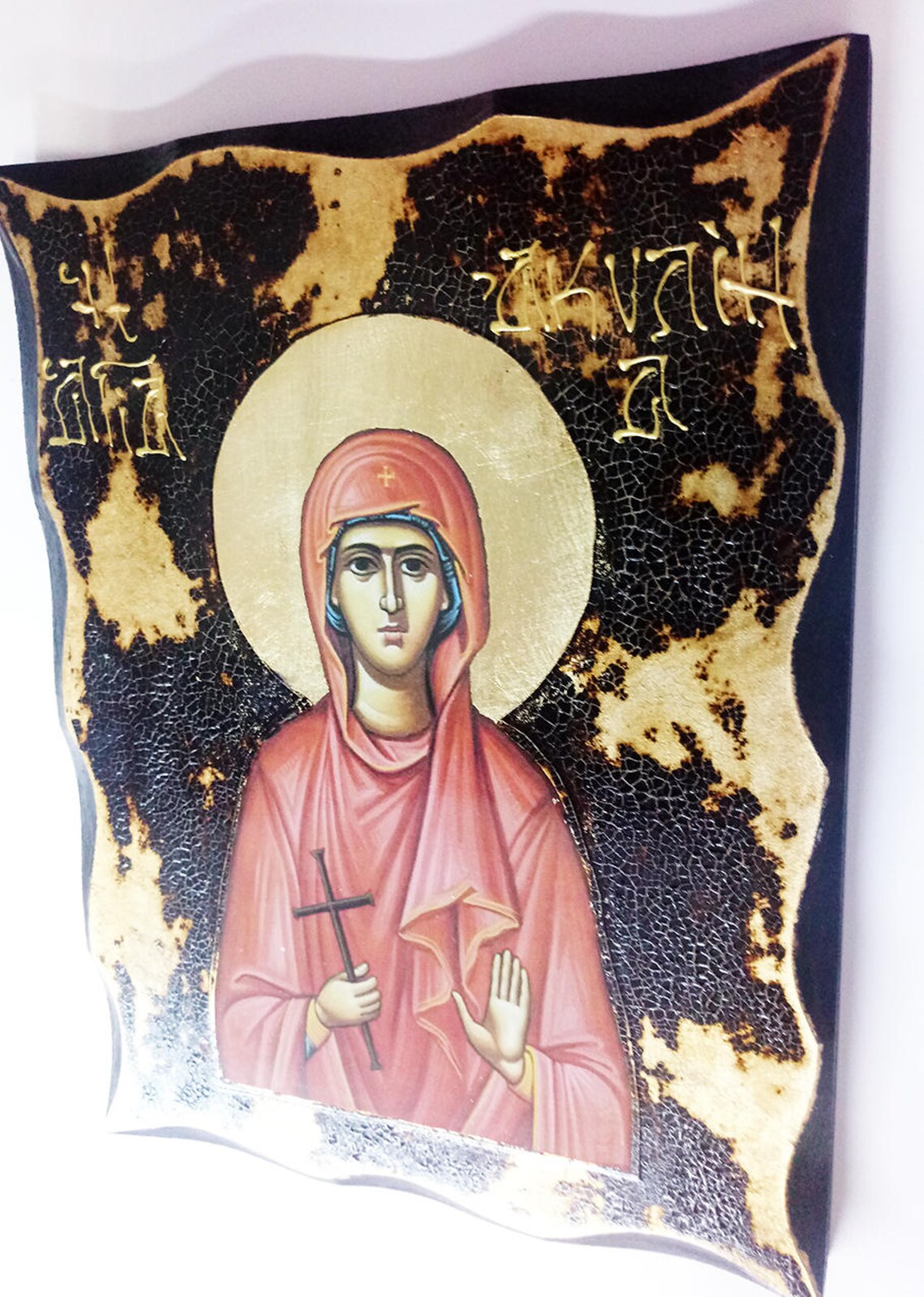 Saint Aquilina Saint Akylina the new Martyr Handmade Wood | Etsy