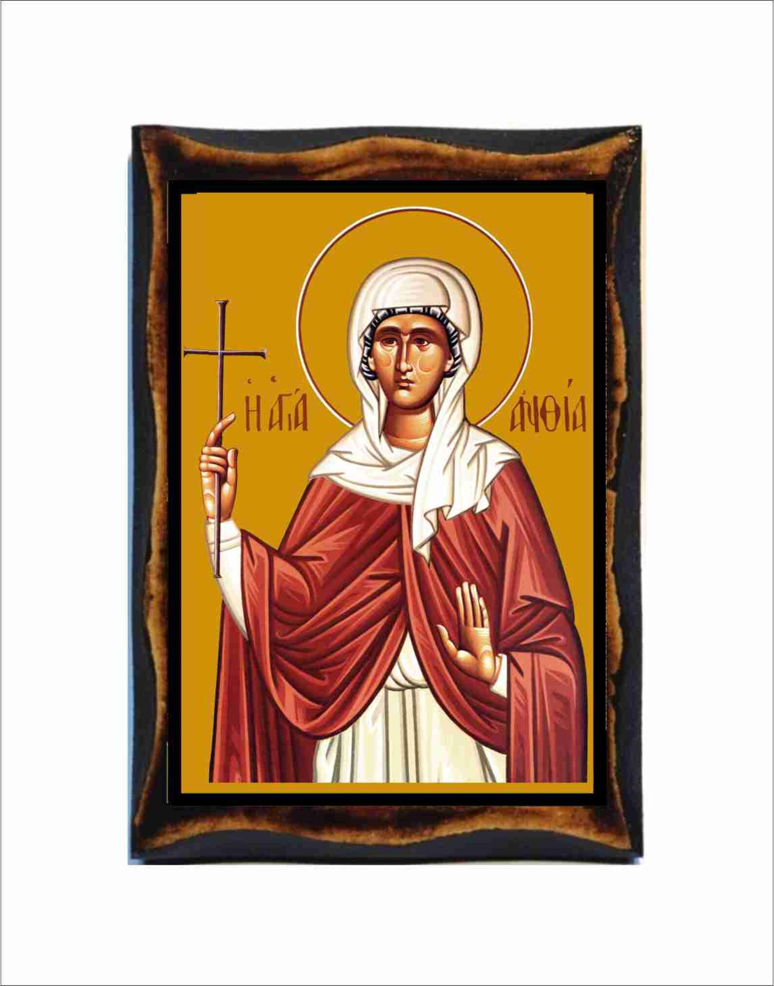 Saint Anthia Byzantine Icon - Byzantine Art - Orthodox Catholic Holy ...