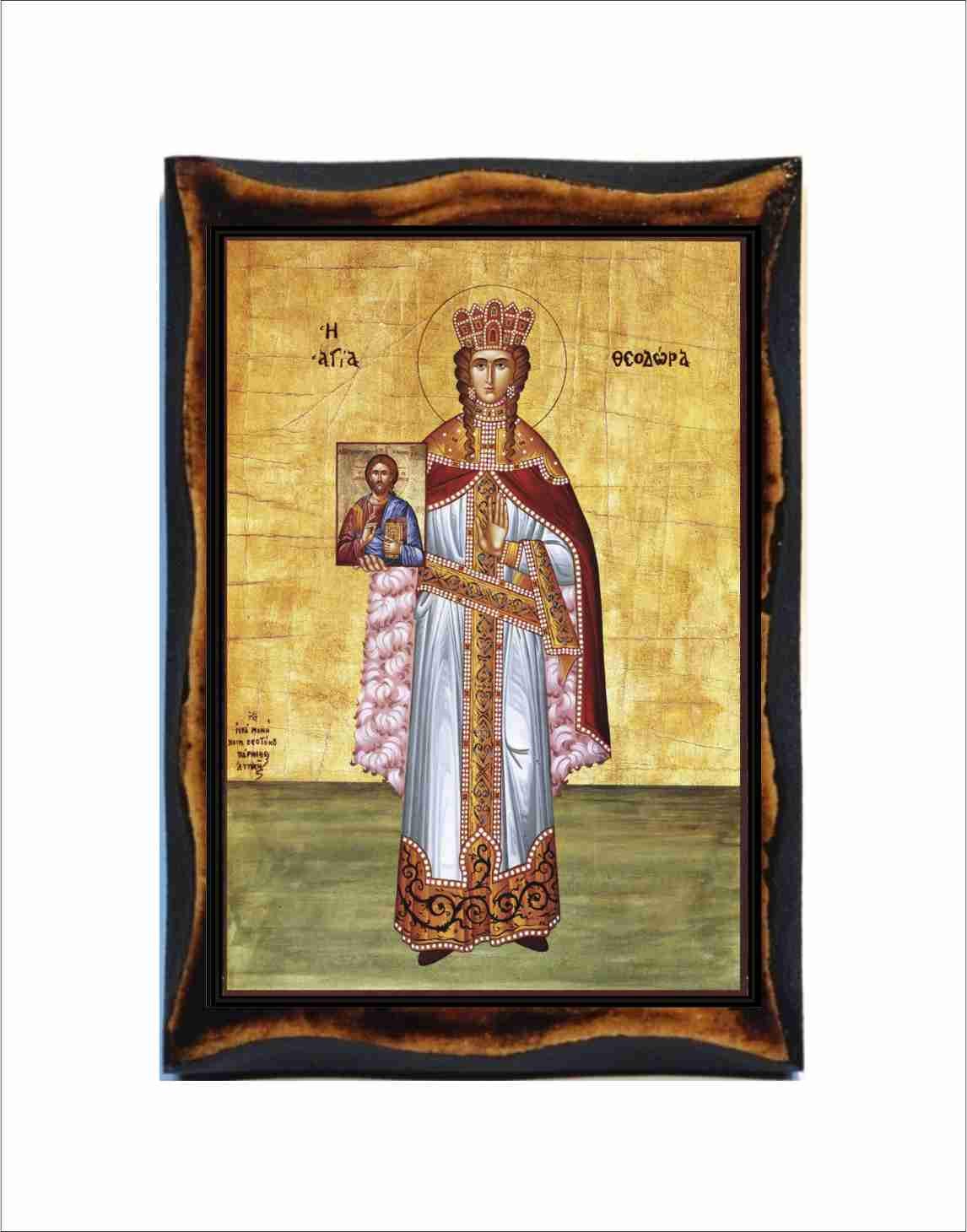 Saint Theodora Byzantine Empress Icon - Byzantine Art - Orthodox Holy ...