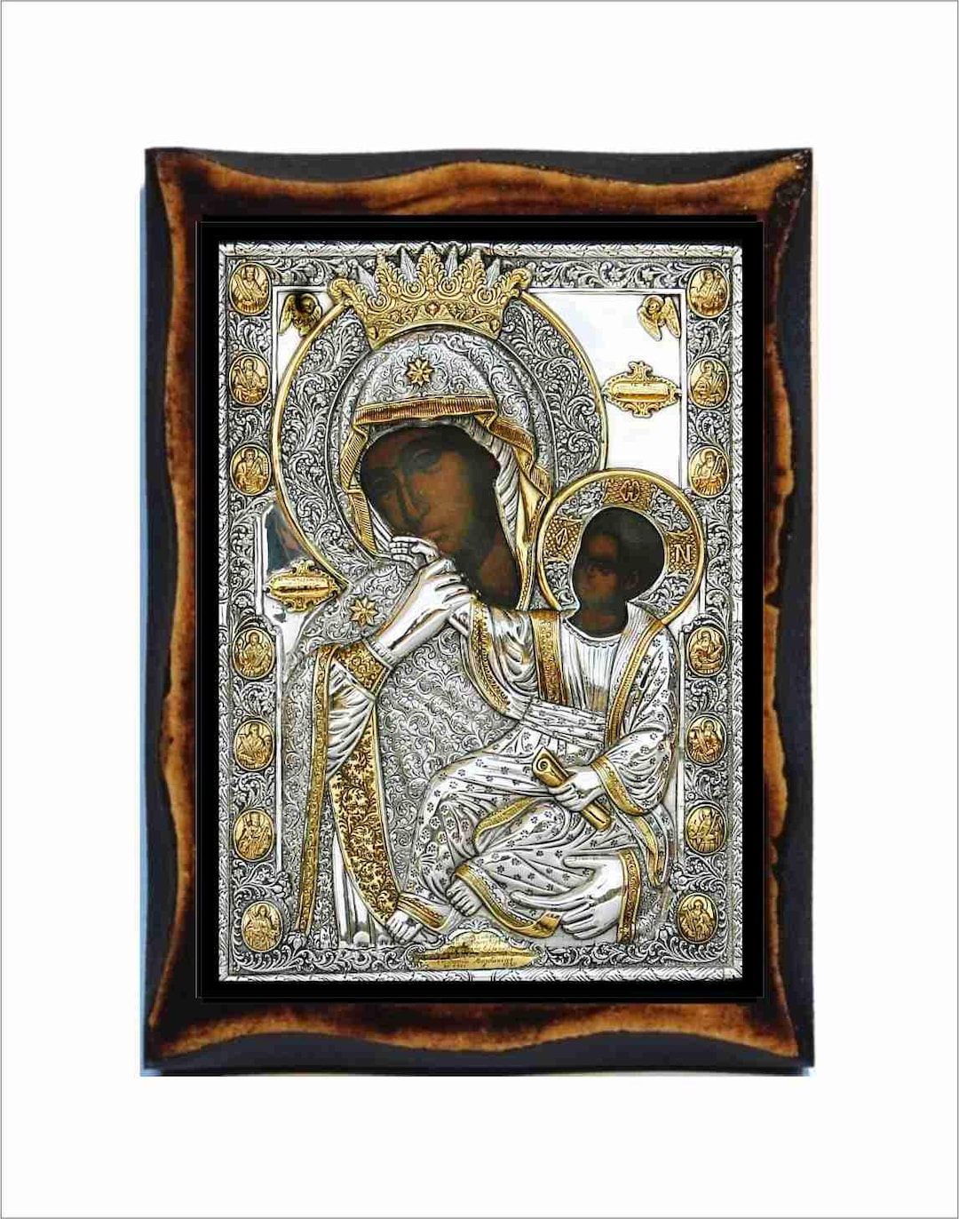 Virgin Mary Paramythia Icon - Byzantine Art - Orthodox Catholic Holy ...