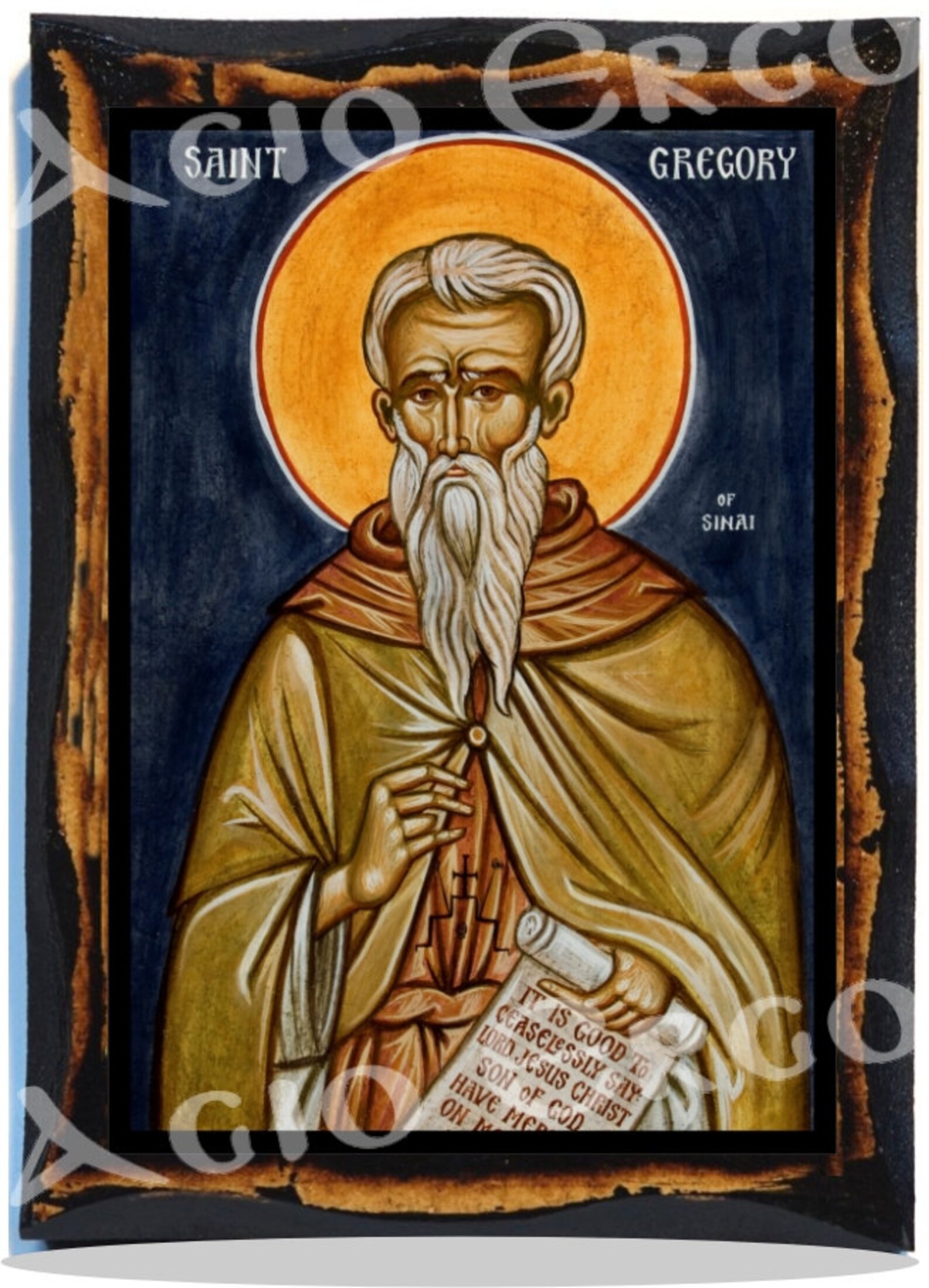 Saint Gregory of Sinai Greek Orthodox Russian Mount Athos - Etsy