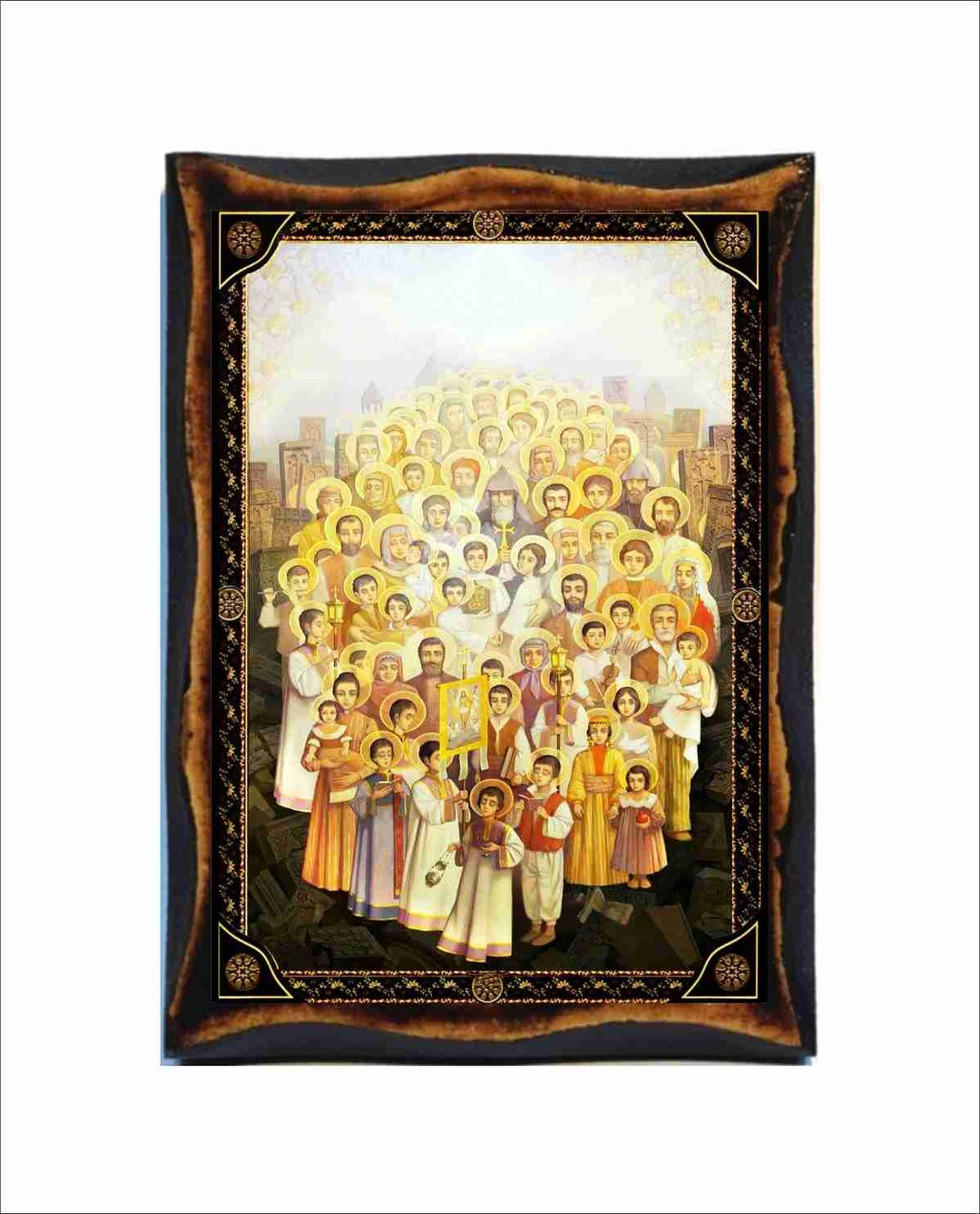 Armenian Genocide Holy Martyrs Icon - Byzantine Art - Holy Card on ...