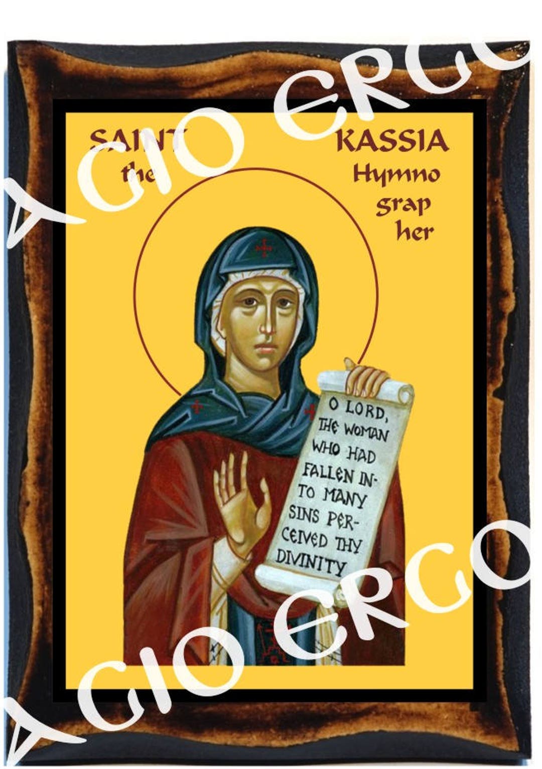Saint Kassia Saint Kassiani the Hymnographer Greek Orthodox Russian ...