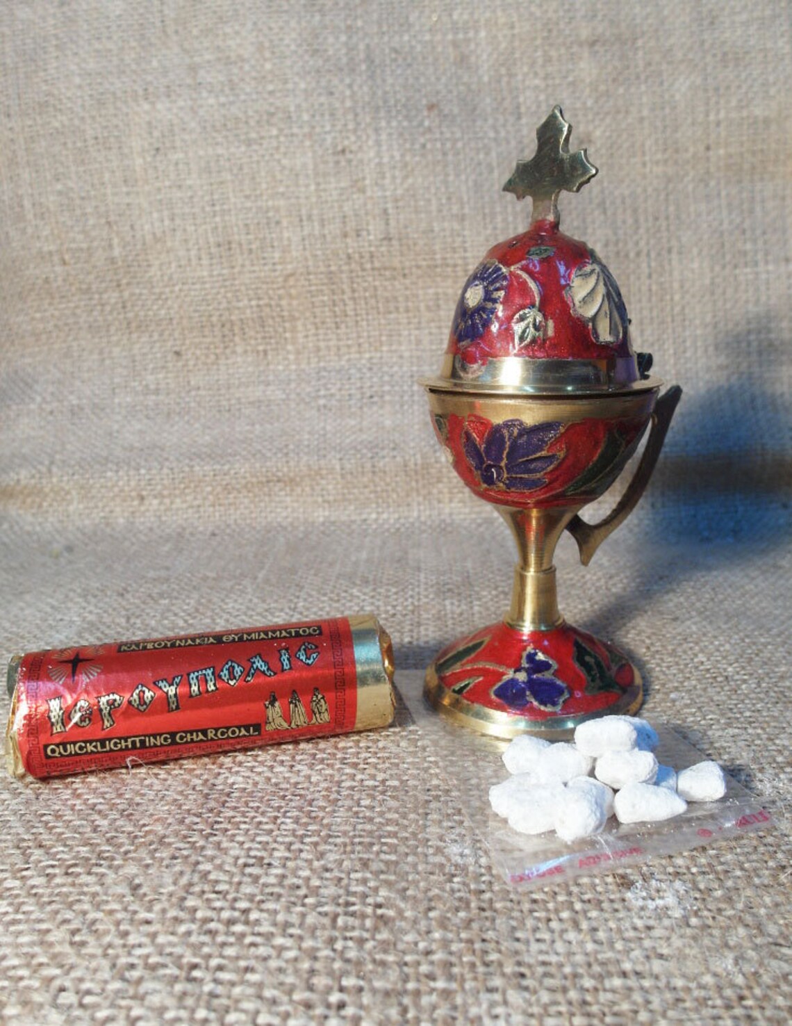 Thurible Metal Censer 50 Gr of Incense Resin and 6 Pcs - Etsy