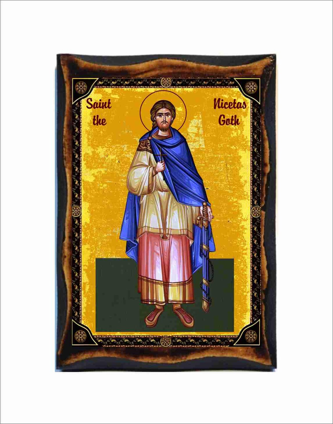 Saint Nicetas the Goth Icon - Byzantine Art - Orthodox Catholic Holy ...