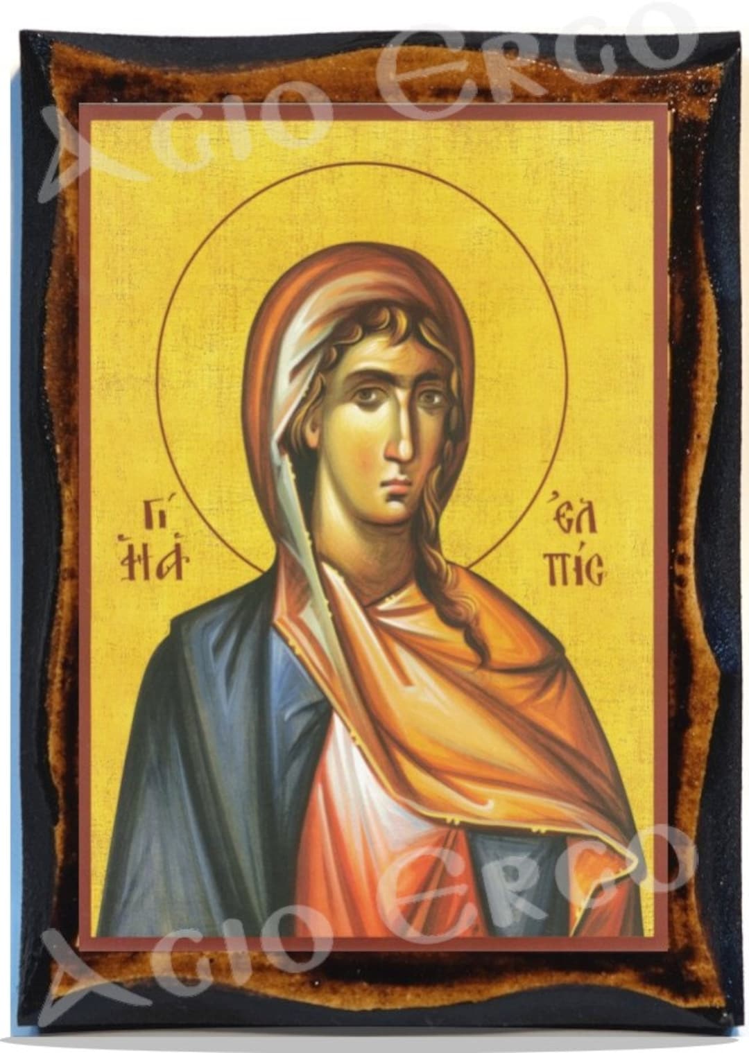 Saint Elpis (hope) Greek Orthodox Russian Mount Athos Byzantine ...