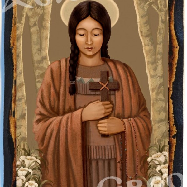 Icon of Saint Kateri - Etsy