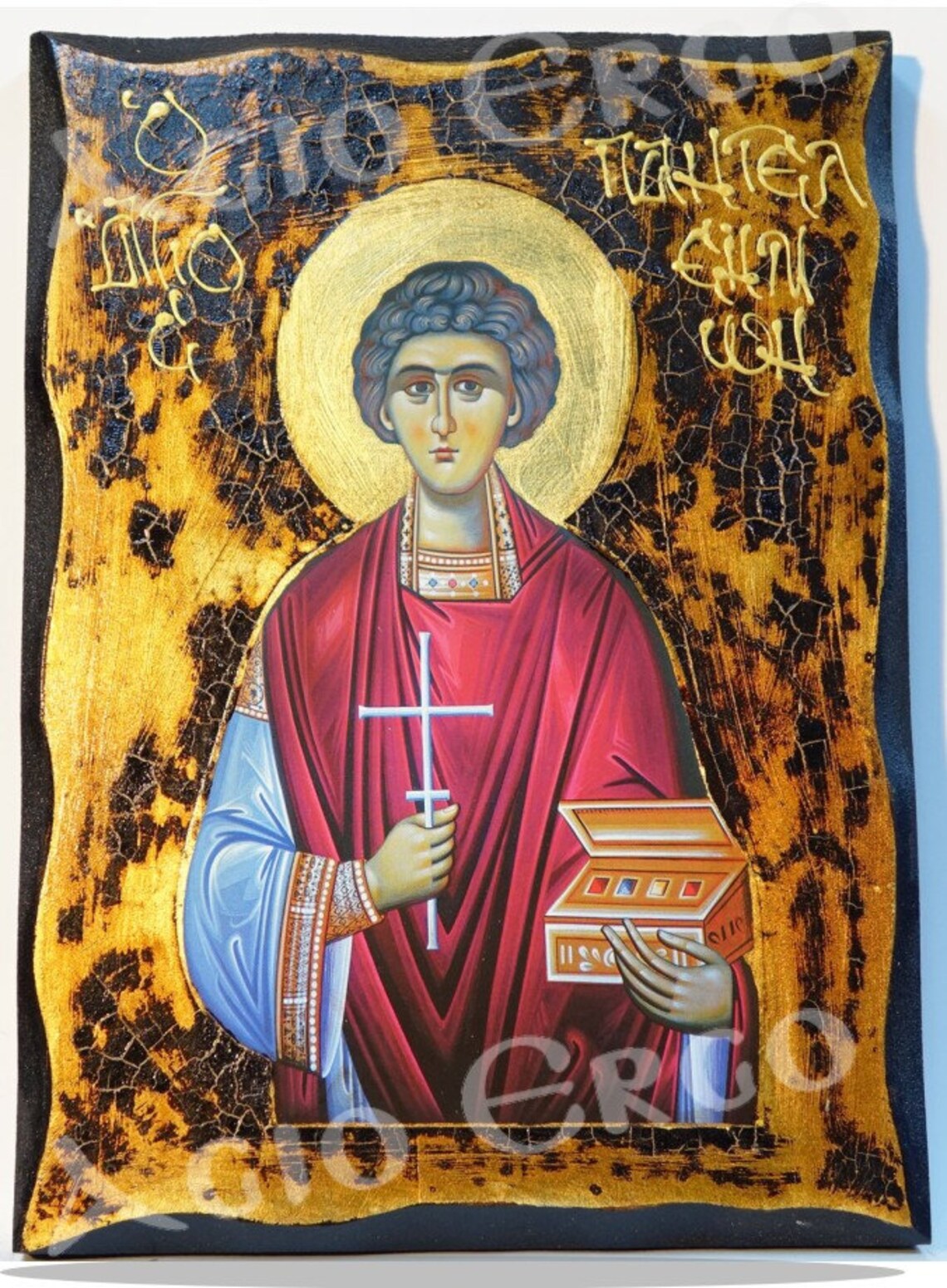 Saint Pantaleon (panteleimon) Greek Orthodox Russian Mount Athos ...