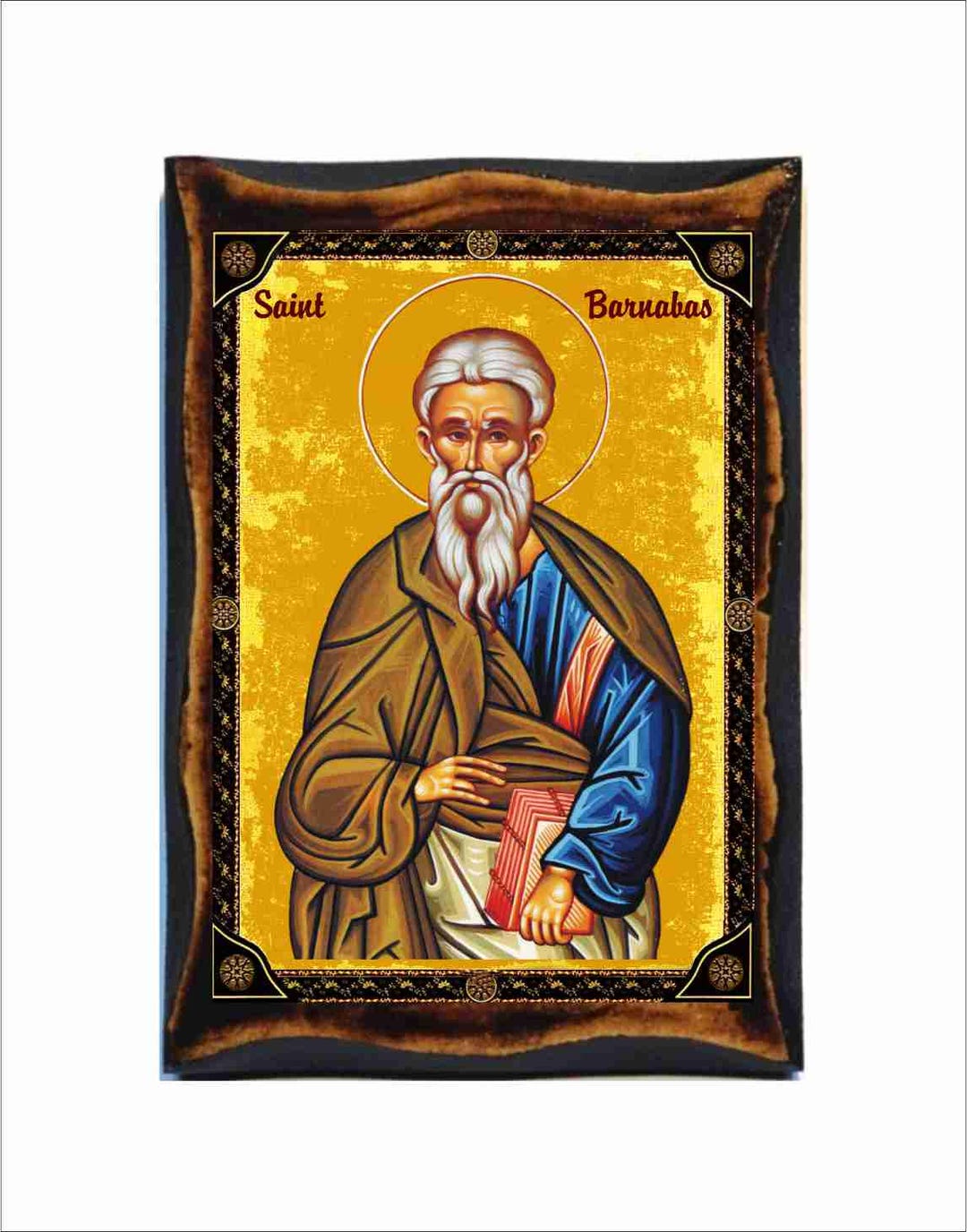 Saint Barnabas Byzantine Icon - Mount Athos Style - Etsy