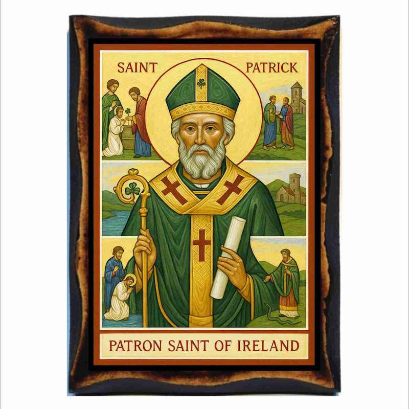 Saint Patrick Icon - Etsy