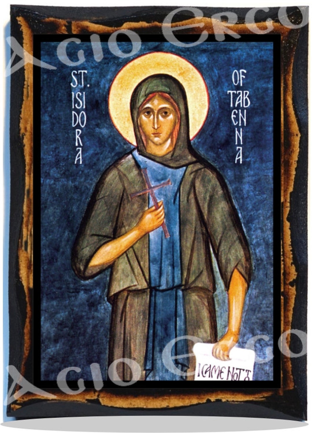 Saint Isidora of Tabenna Christian Catholic Icon on Wood - Etsy