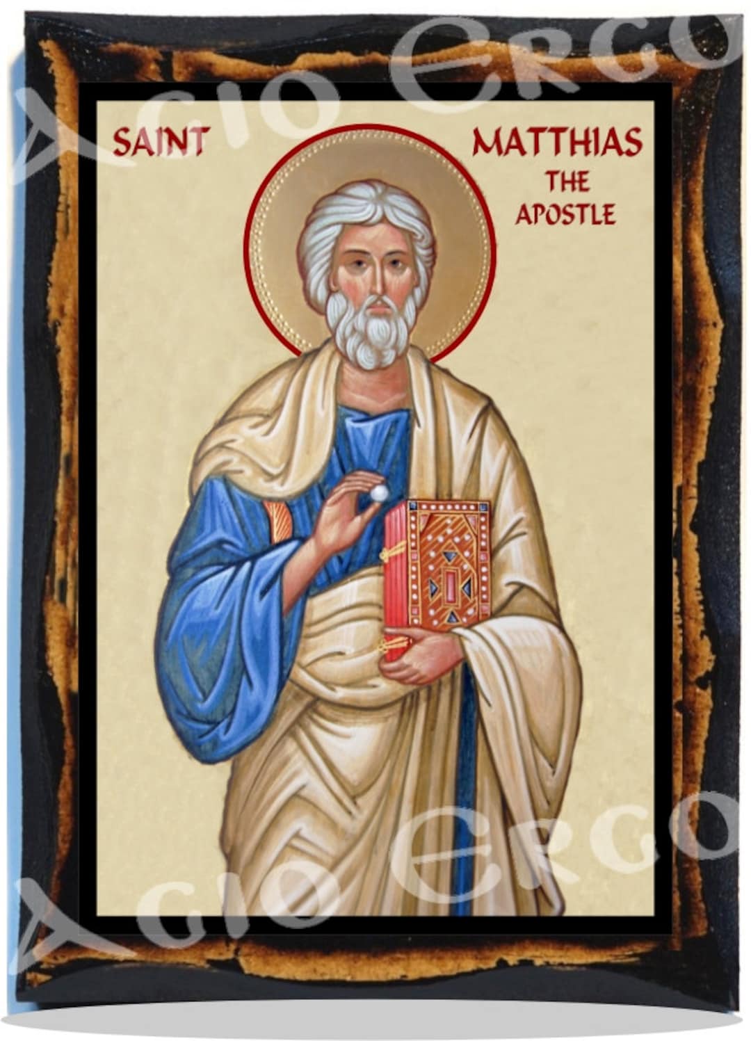 Saint Apostle Matthias Greek Orthodox Russian Mount Athos Byzantine ...