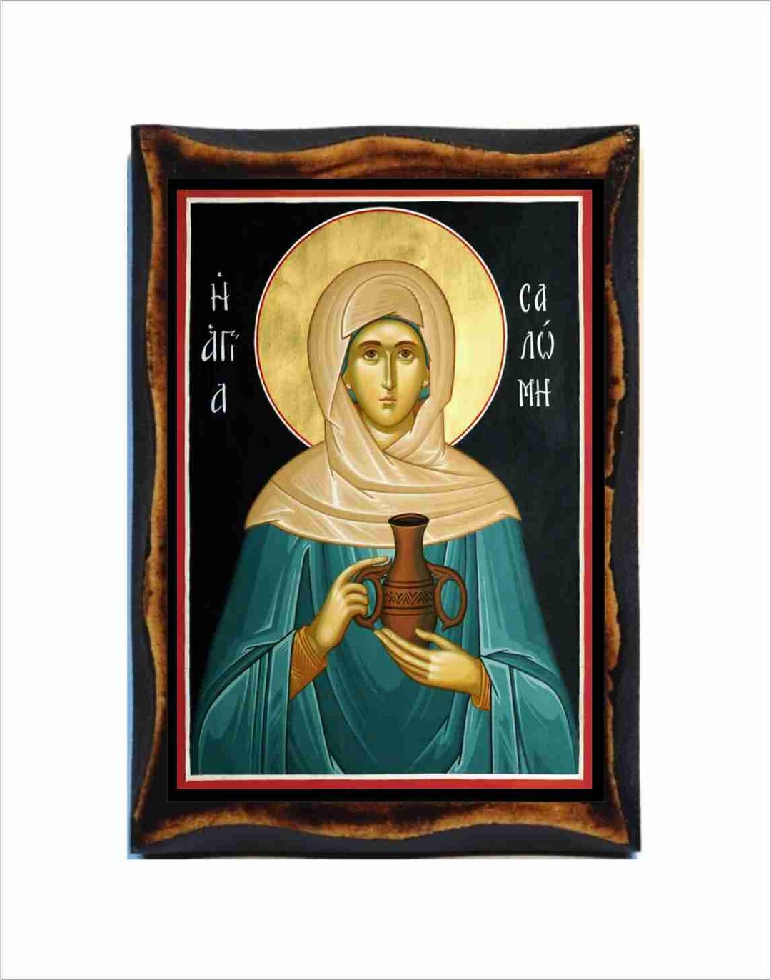 Salome the Myrofora Icon - Byzantine Art - Catholic Holy Card on ...