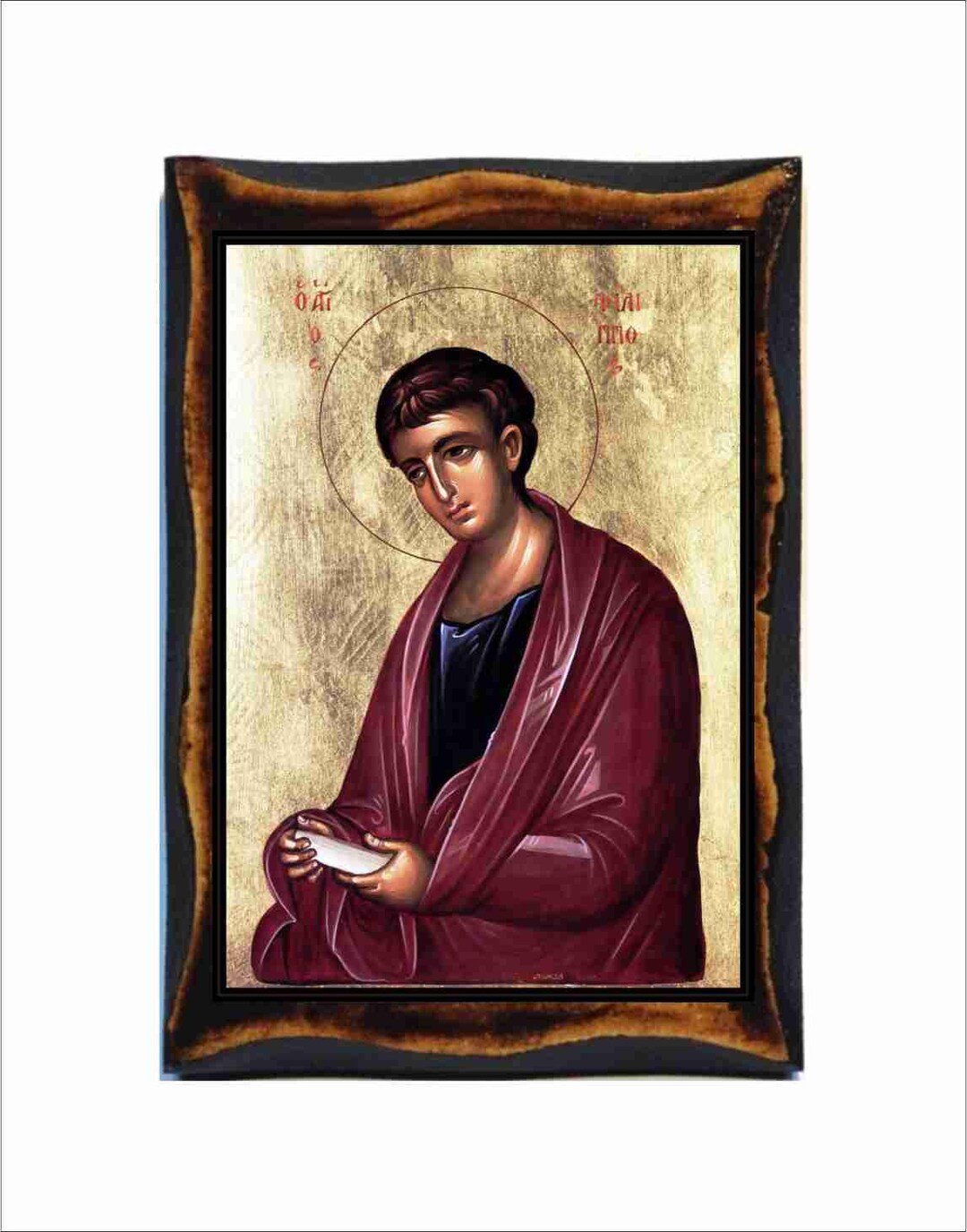 Saint Philip the Apostle - Byzantine Art - Orthodox Catholic Holy Card ...