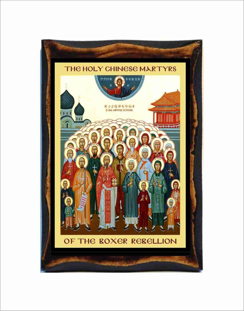 Chinese Martyrs Icon: Boxer Rebellion Saints, Mount Athos Style - Etsy