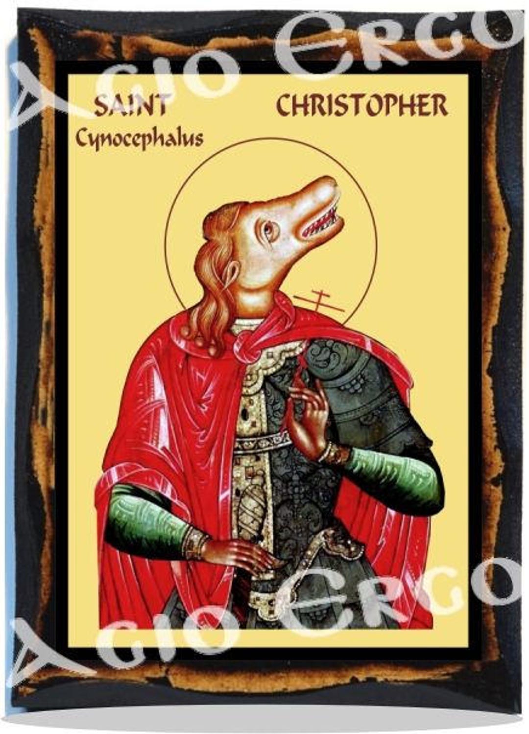 Saint Christopher the Dog Head cynocephaly Greek Orthodox Russian ...