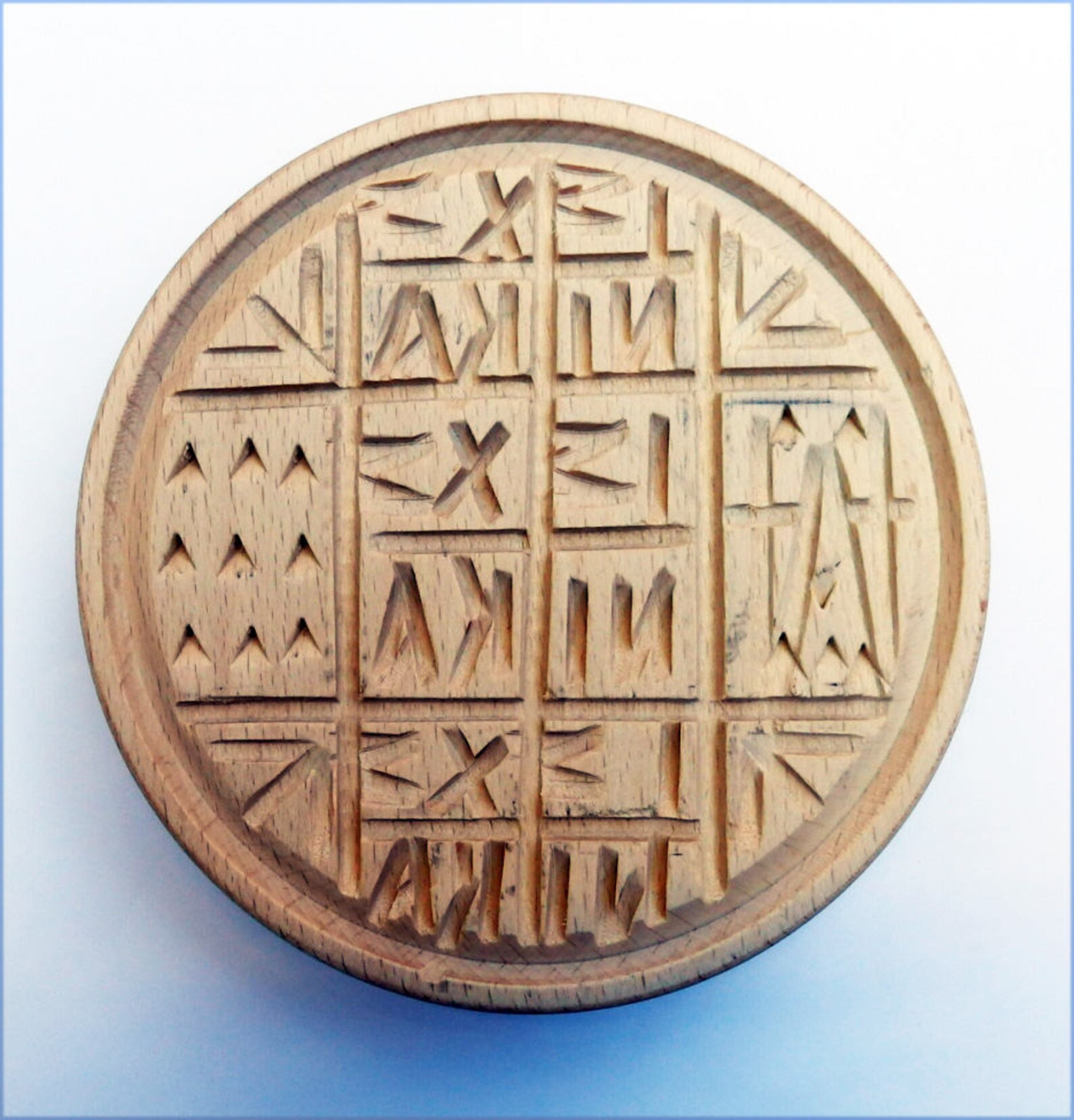 Holy bread Seal 14cm linden tree wood Prosphora Holy | Etsy