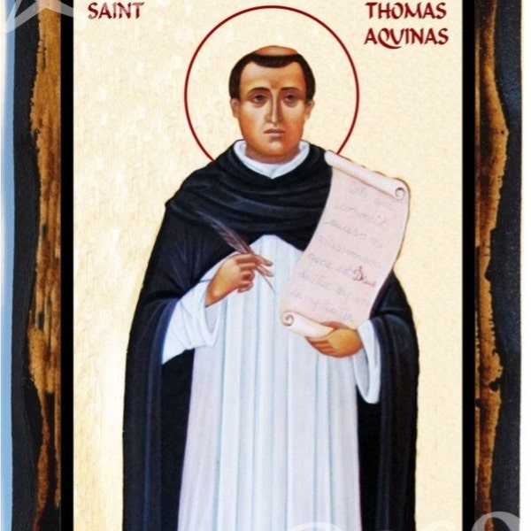 Thomas Aquinas Icon - Etsy