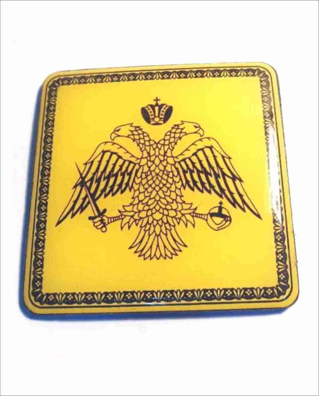 Byzantine Eagle Drinks Mat: Greek Orthodox Christian Art - Etsy