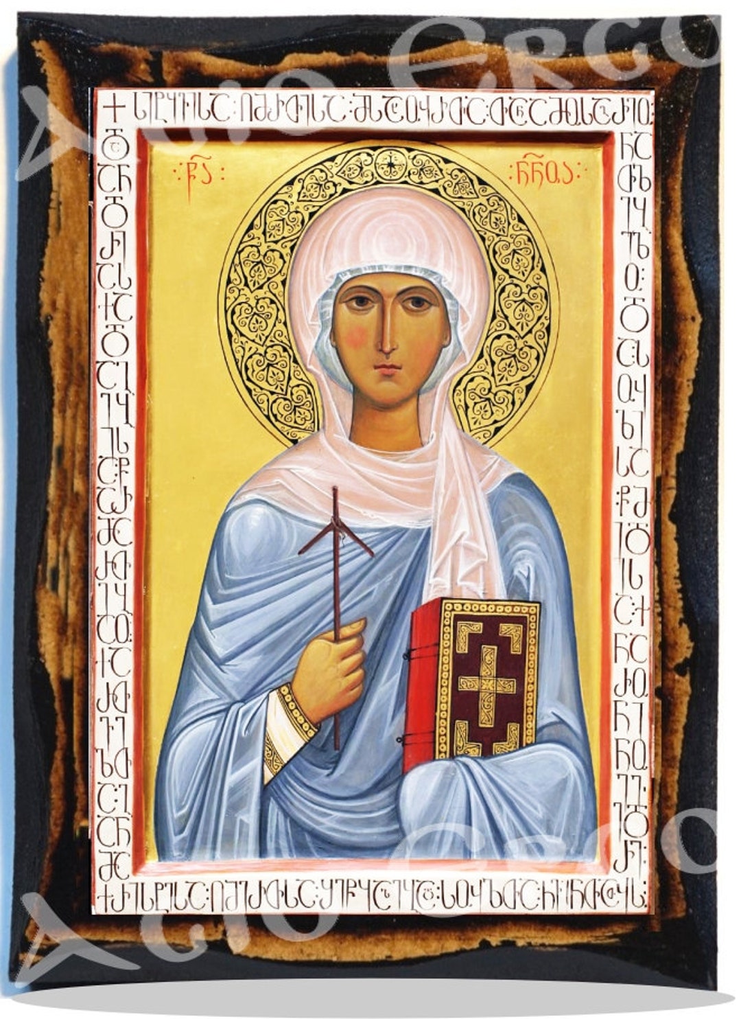 Saint Nina of Cappadocia Greek Orthodox Russian Mount Athos Byzantine ...