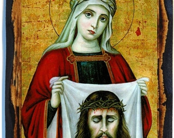 Saint Veronica Greek Orthodox Russian Mount Athos Byzantine - Etsy
