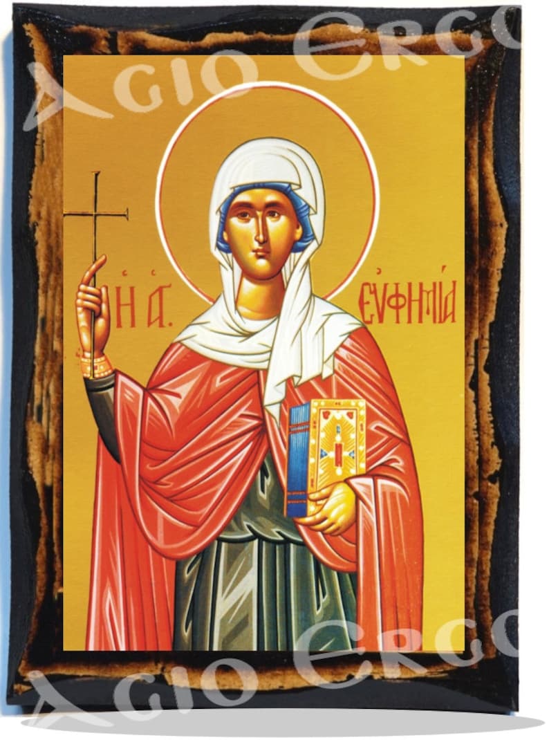 Saint Euphemia of Chalcedon Greek Orthodox Russian Mount Athos - Etsy