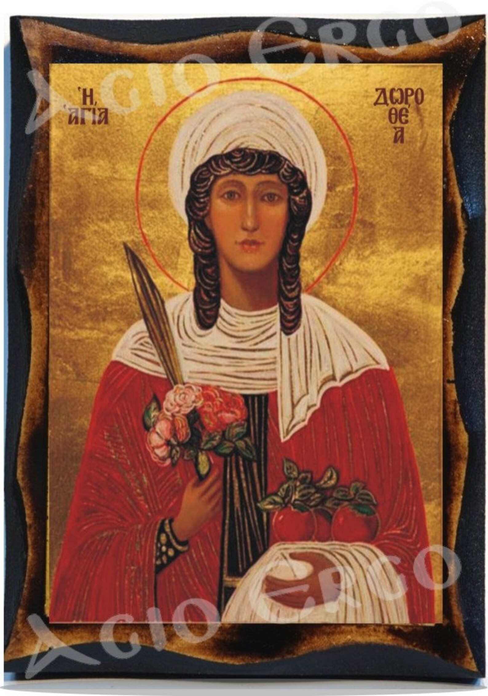 Saint Dorothea Greek Orthodox Russian Mount Athos Byzantine - Etsy