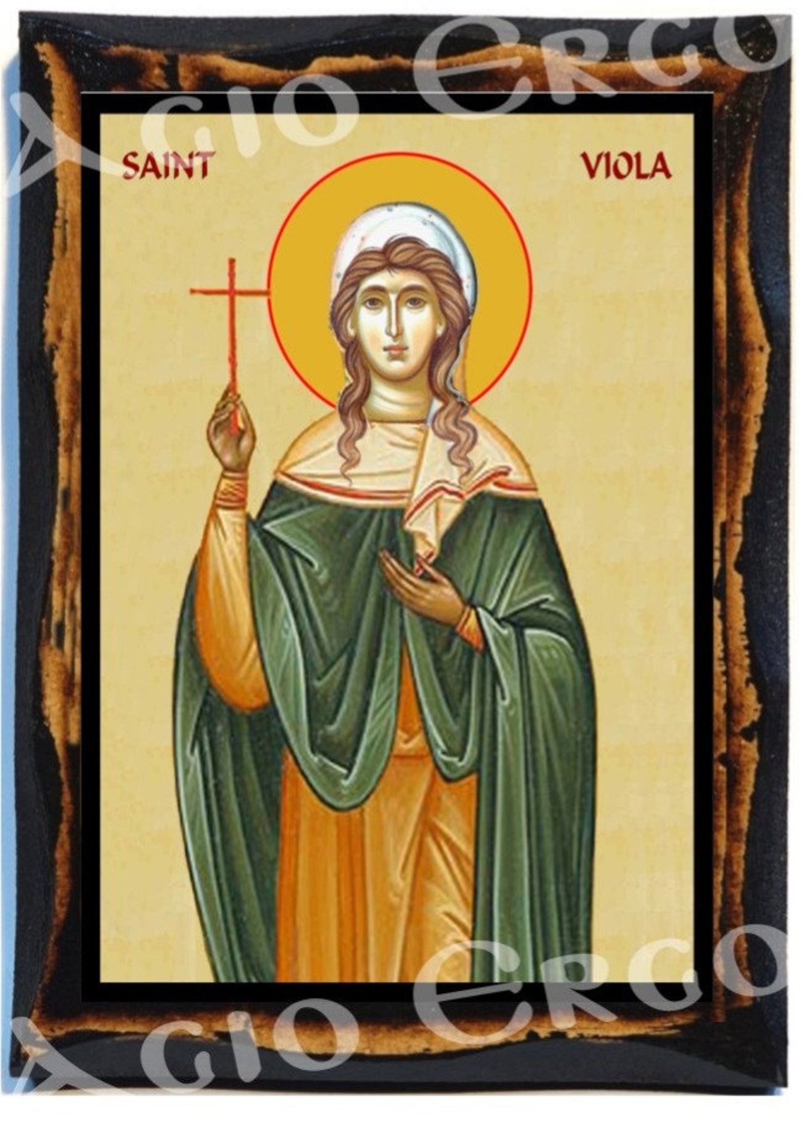 Saint Viola the Saint Violetta Ias Greek Orthodox Russian - Etsy