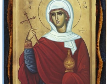 Saint Arcadius Greek Orthodox Byzantine Christian Icon on Wood | Etsy