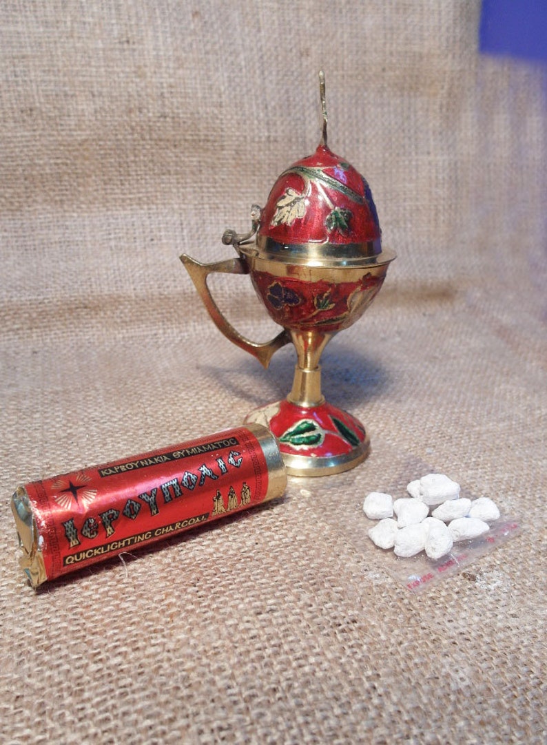 Thurible Metal Censer 50 Gr of Incense Resin and 6 Pcs - Etsy