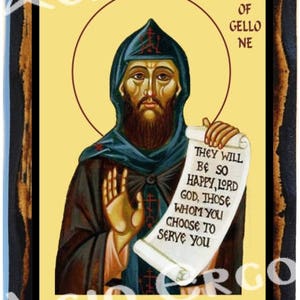 Saint William of Gellone Christian Roman Catholic Icon on Wood - Etsy