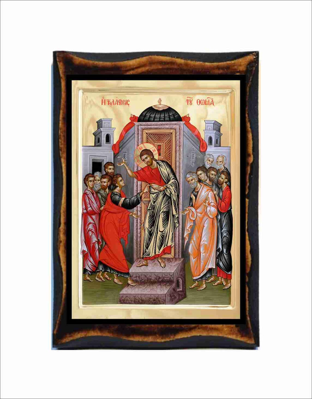 Sunday of Thomas Icon - Byzantine Art - Orthodox Catholic Holy Card on ...