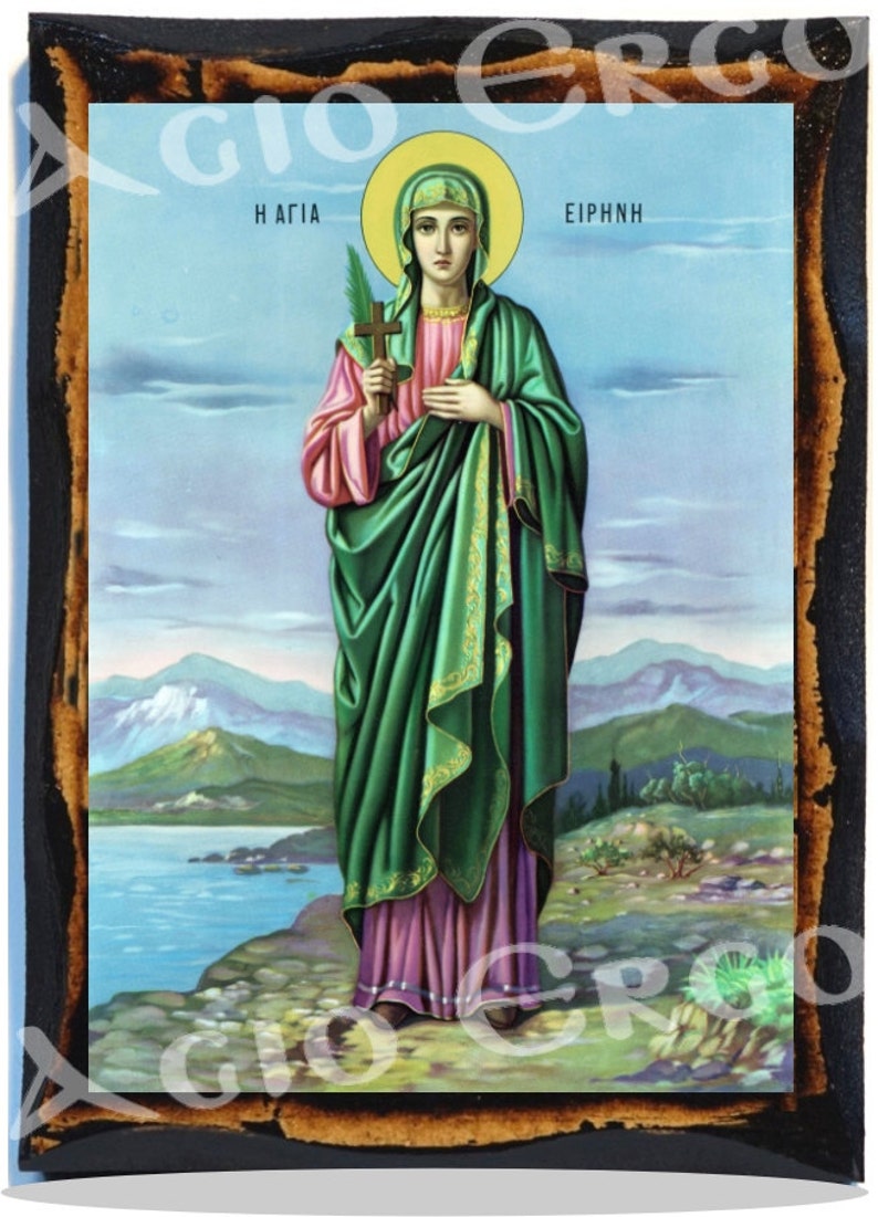 Saint Irene Greatmarty of Thessalonica Greek Orthodox Russian - Etsy