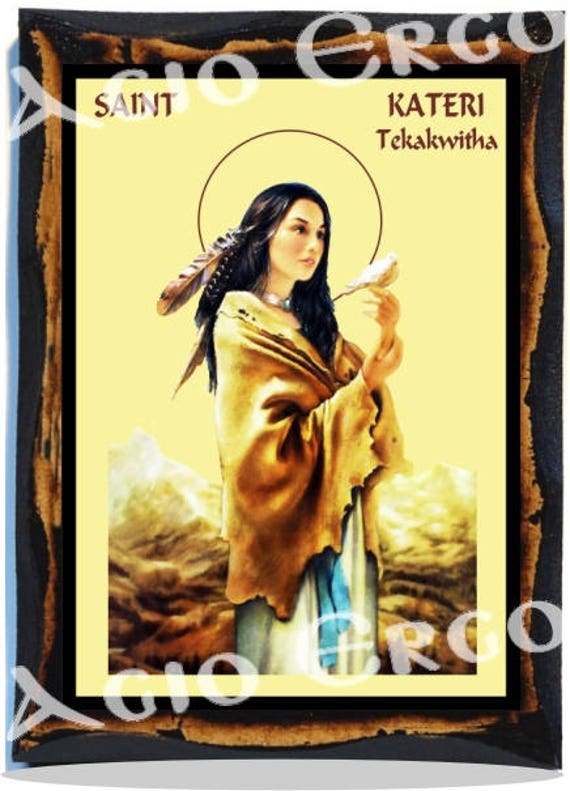 Saint Kateri Tekakwitha Virgin Penitentreligious Ascetic and | Etsy Ireland