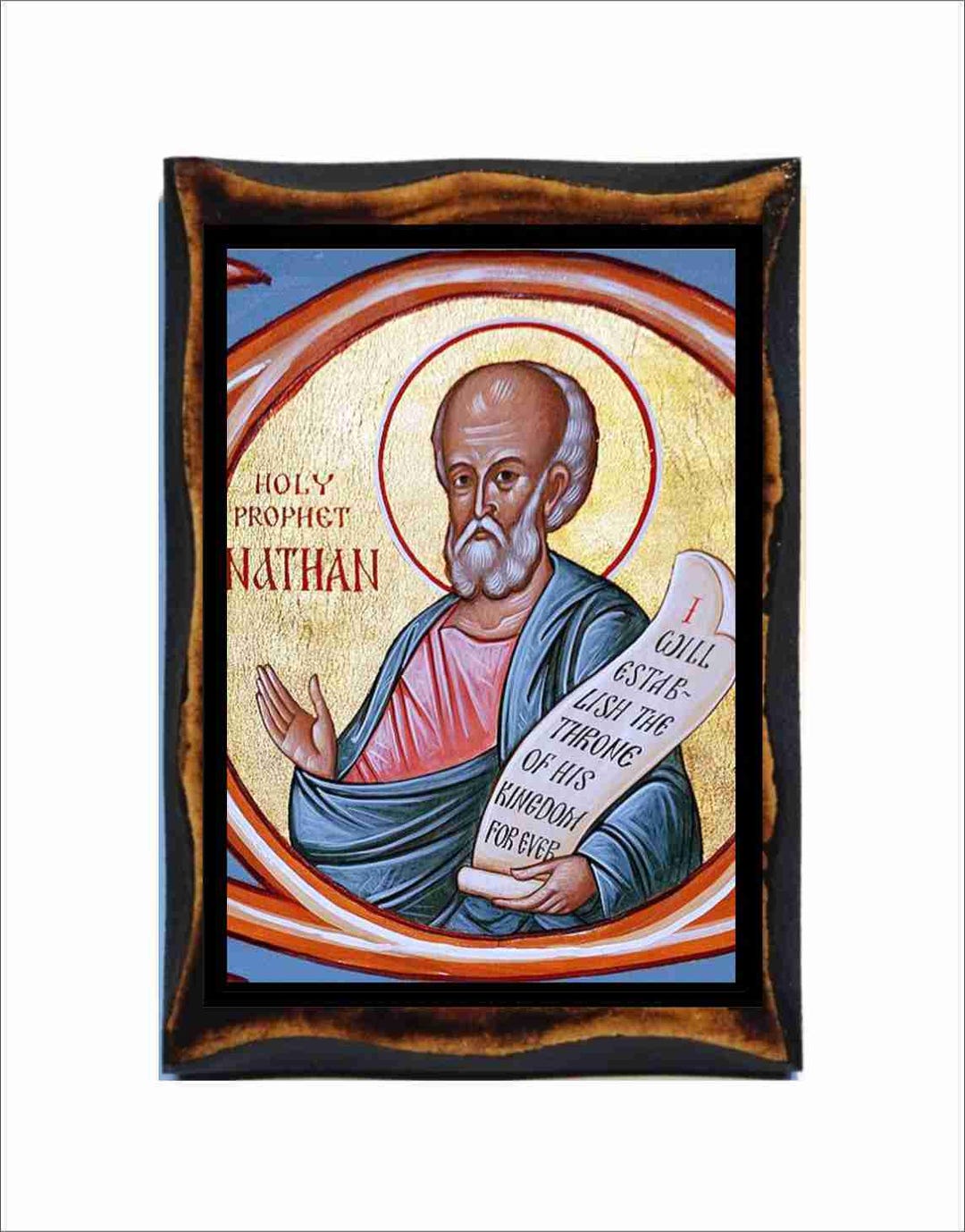 Prophet Nathan - Byzantine Art - Orthodox Catholic Holy Card on ...