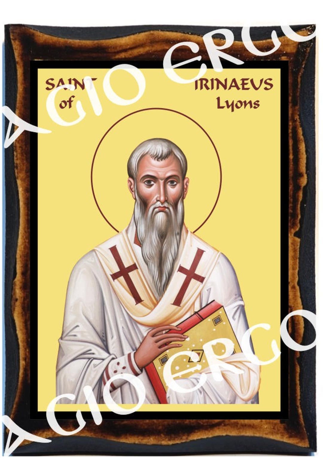 Saint Irenaeus the Bishop of Lyons Orthodox Russian Byzantine Roman ...